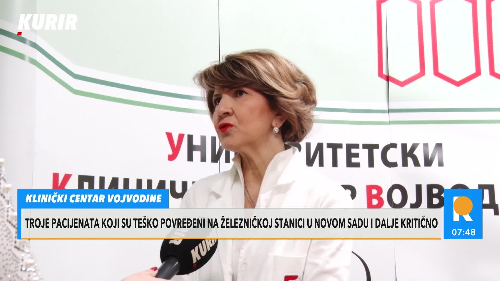 Direktorka Kliničkog Centra otkrila u kakvom su stanju povređeni u nesreći u Novom Sadu ...