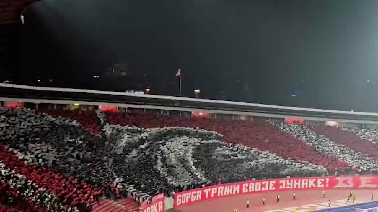 Delije, FK Crvena zvezda, Liga šampiona, Štutgart, koreografija ...