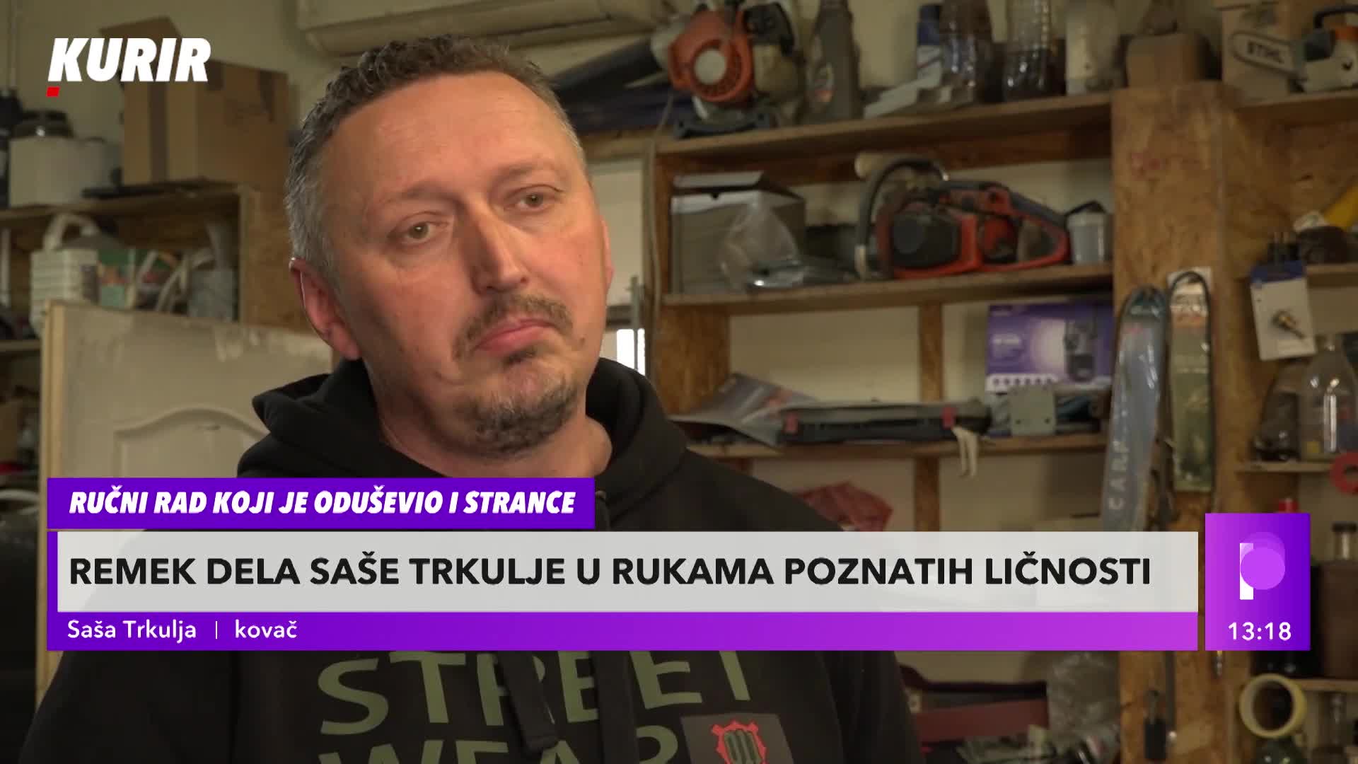 Saša Trkulja iz Novih Karlovaca - kovač koji od gvožđa stvara umetnost ...