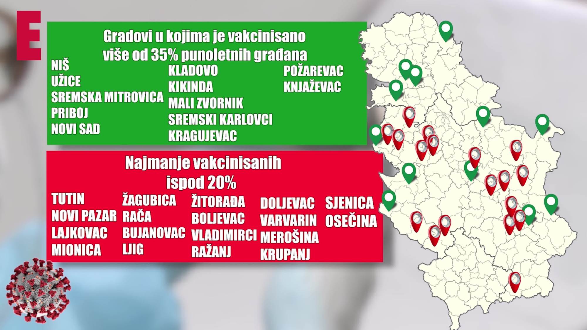 Mapa vakcinacije | Adriamedia TV