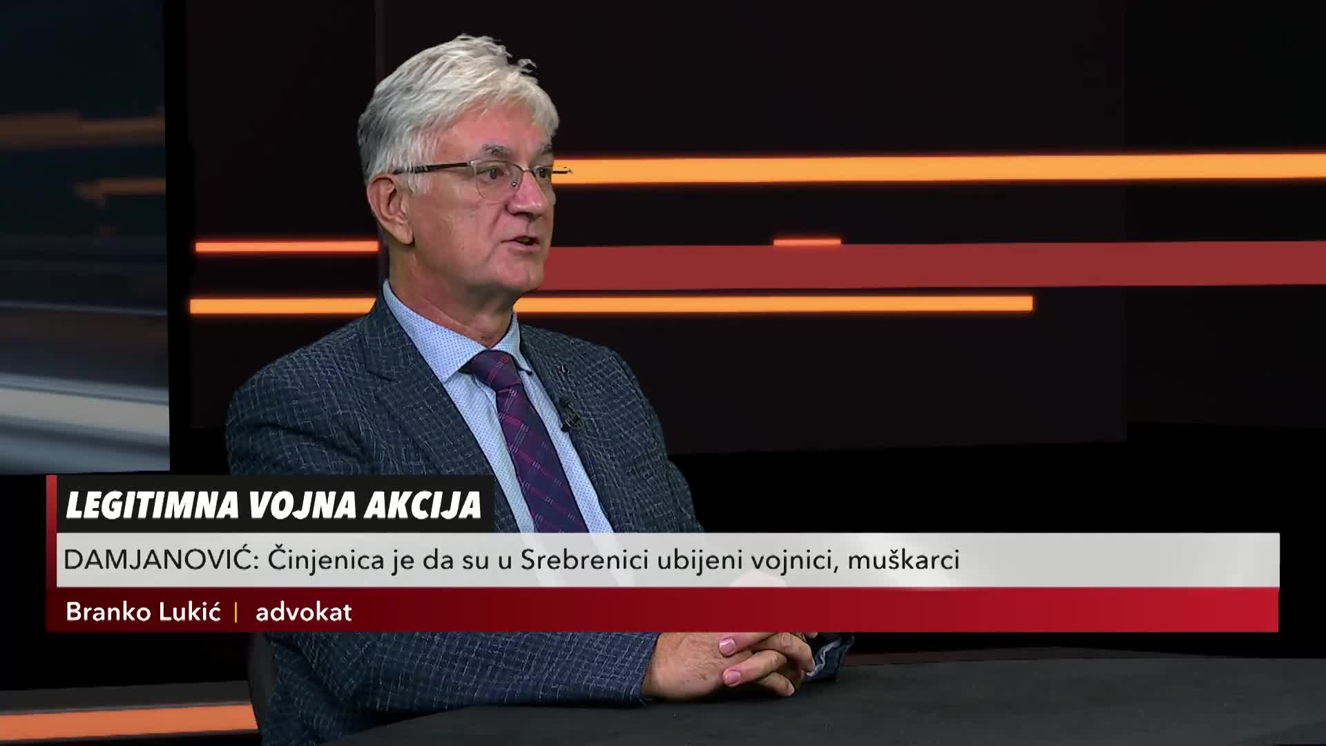 USIJANJE DANA, DOKAZ DA U SREBRENICI NIJE BIO GENOCID: Branko Lukić ...