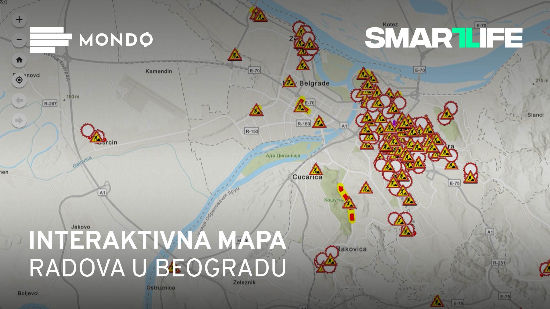 Interaktivna mapa građevinskih radova u Beogradu | Adriamedia TV