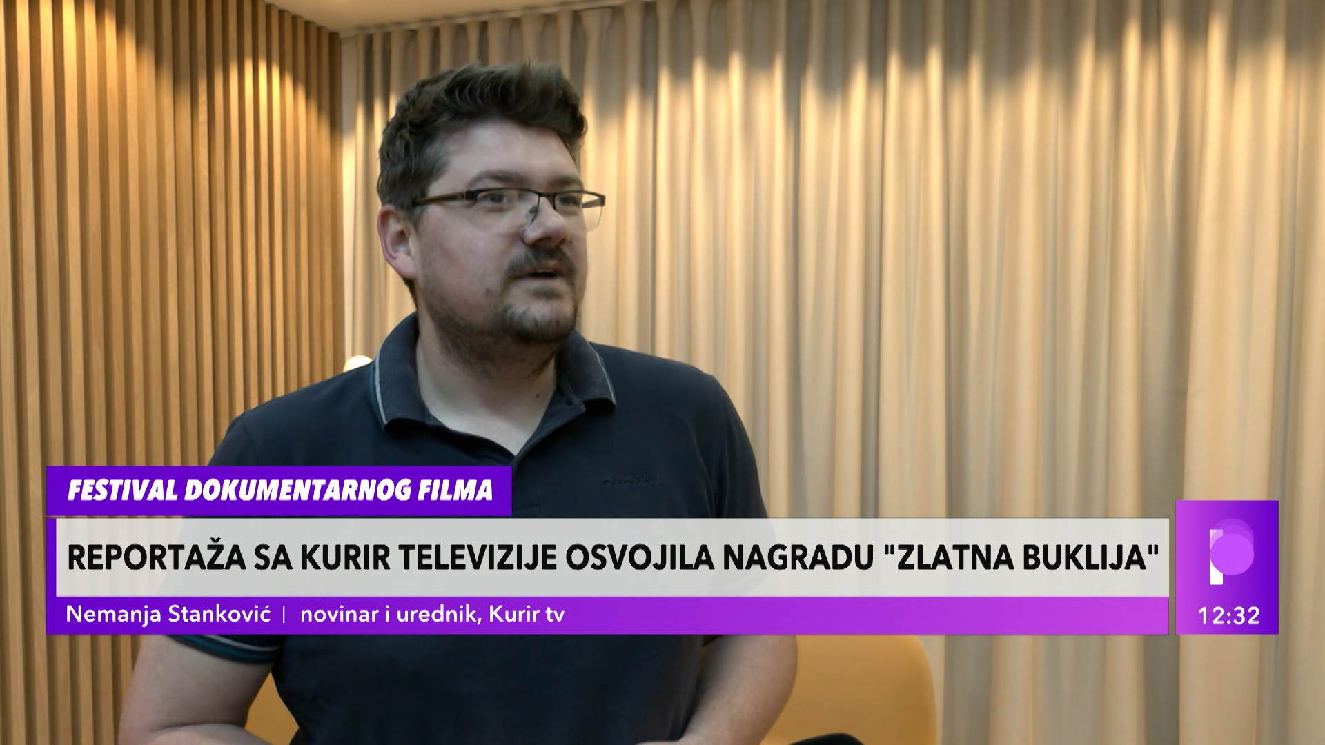 ZLATNA BUKLIJA NOVINARU KURIRA Nemanja Stanković nagrađen za reportažu ...