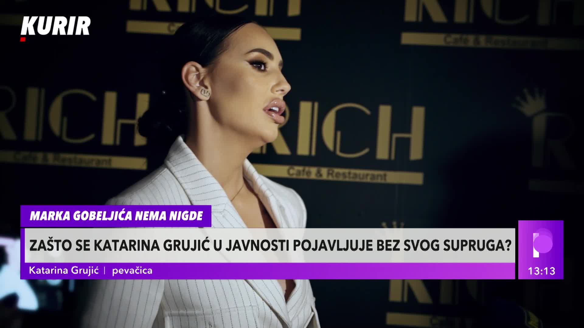 KATARINA GRUJIĆ KONAČNO OTKRILA: Evo zašto se u javnosti pojavljuje bez svog supruga Marka ...