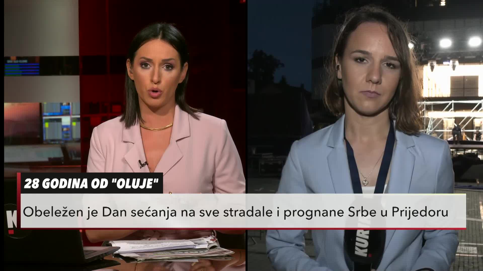 Novinarka Kurira Valentina Danilović uživo iz Prijedora | Adriamedia TV