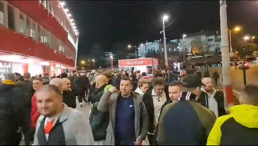 Navijači Crvena zvezda Mančester siti | Adriamedia TV