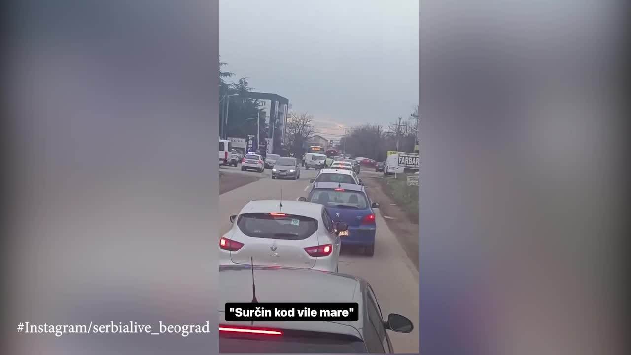 Saobraćajna nesreća u Surčinu | Adriamedia TV