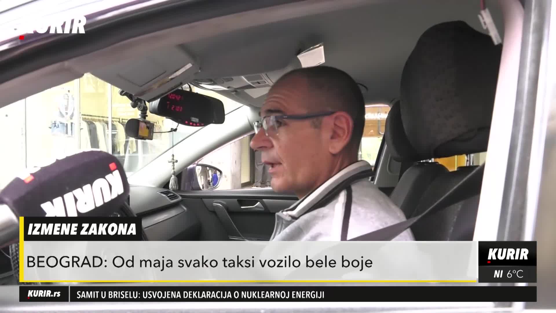 DO MAJA SVI TAKSIJI MORAĆE DA BUDU BELE BOJE! Bastać o novom zakonu: Cilj je da se potisnu ...