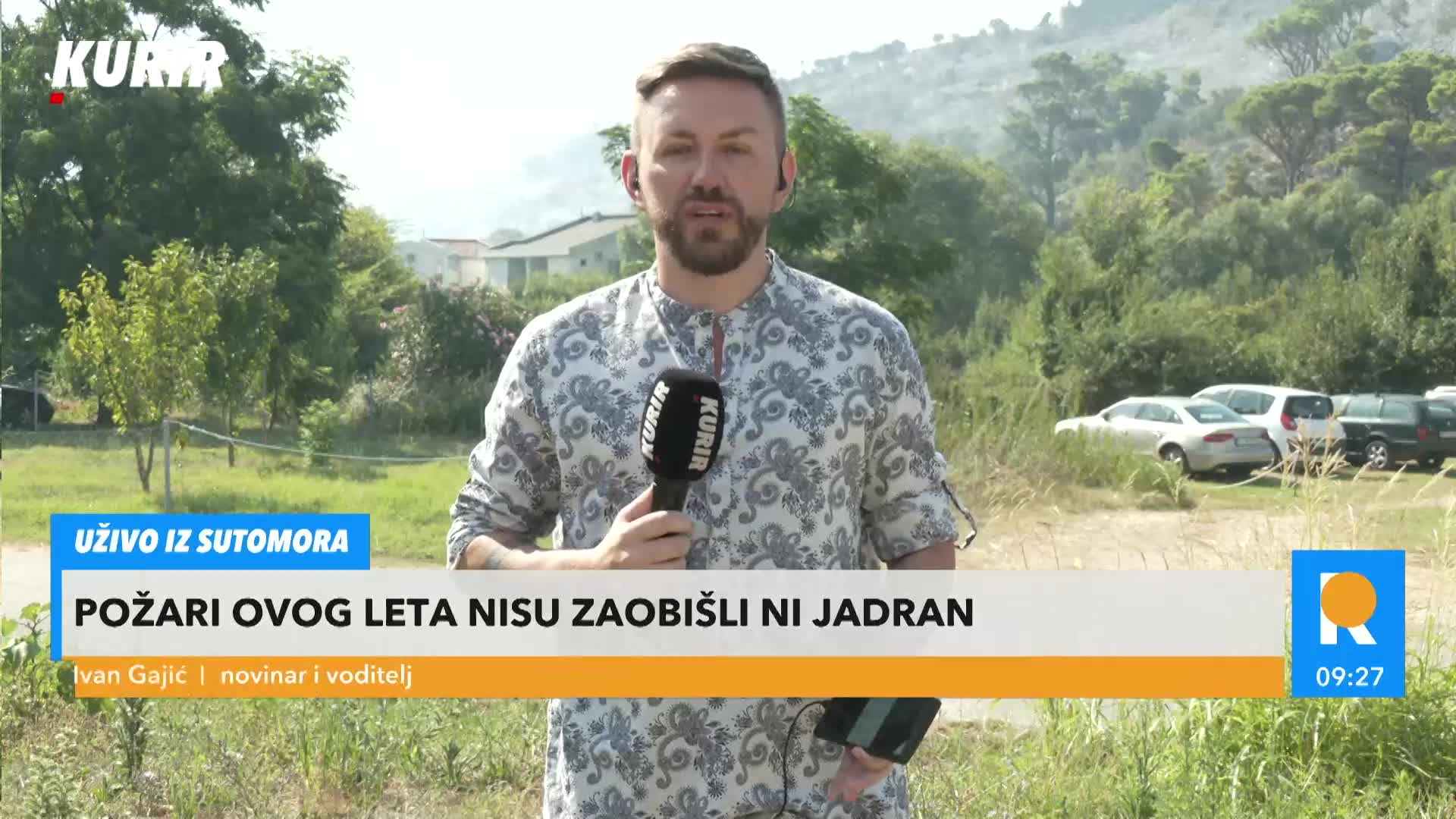 NOVINAR KURIRA NA MESTU VELIKOG POŽARA U SUTOMORU! Gajić uživo iz Crne ...