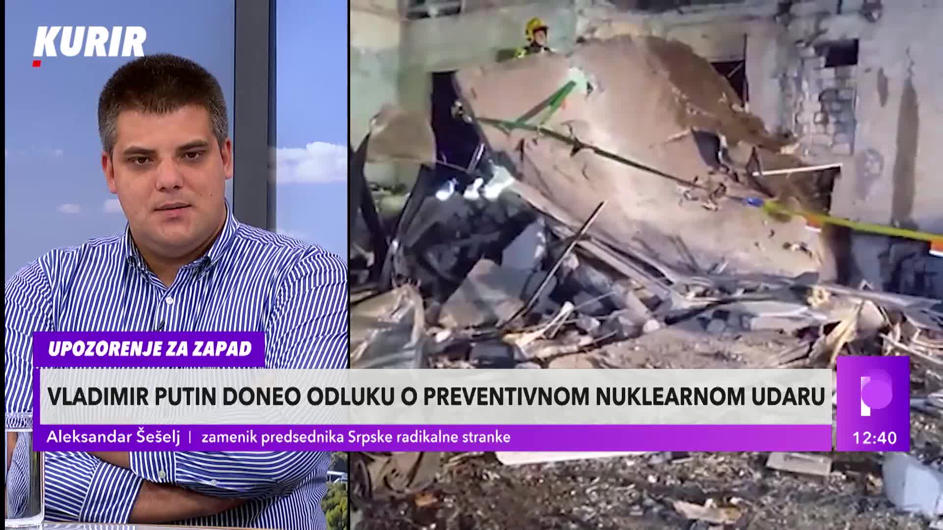 Šešelj i Zorić o mogućnosti upotrebe nuklearnog oružja od strane Rusije ...