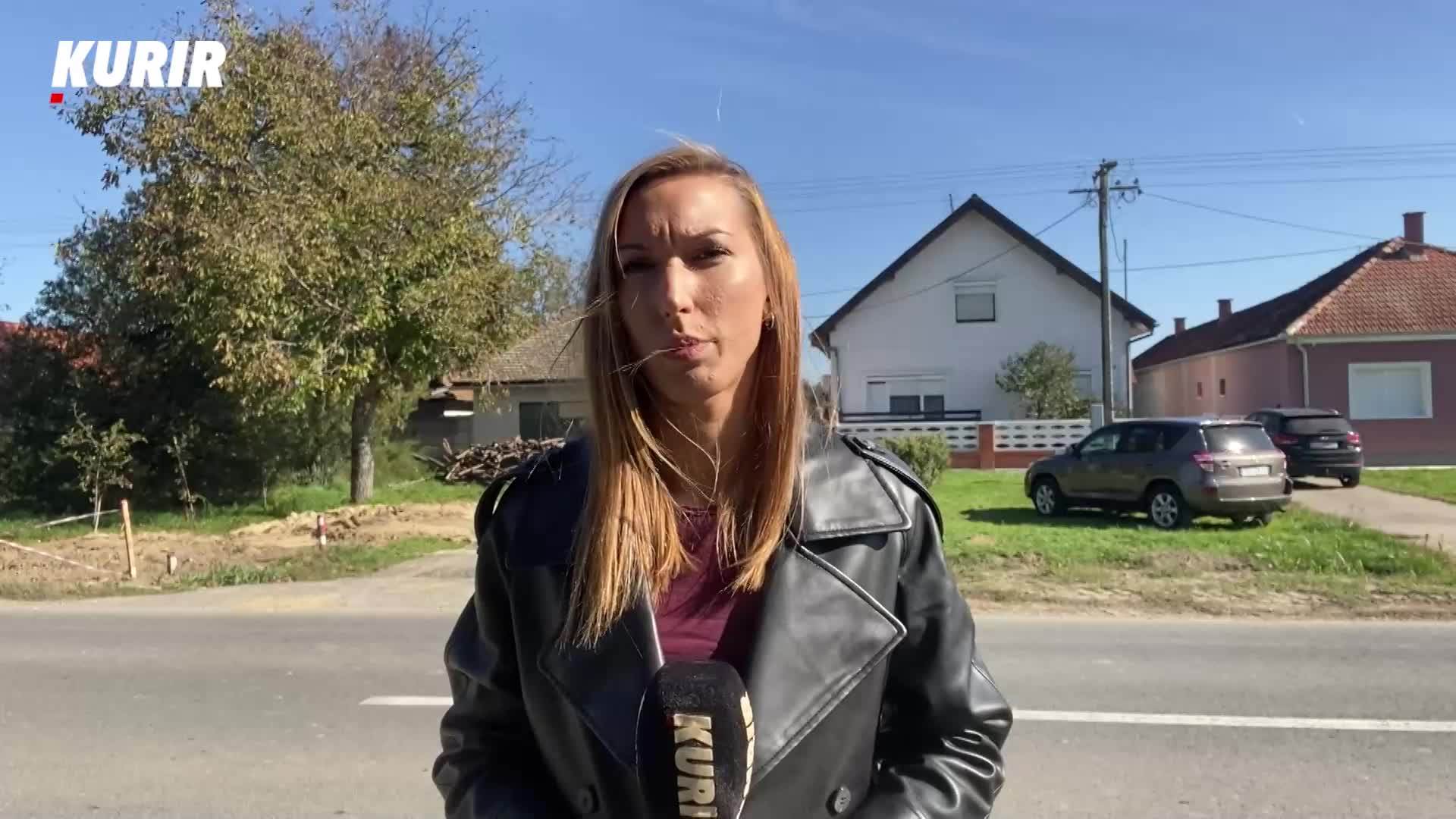 Kurir televizija sa lica mesta u Bezdanu nakon gnusnog zločina ...